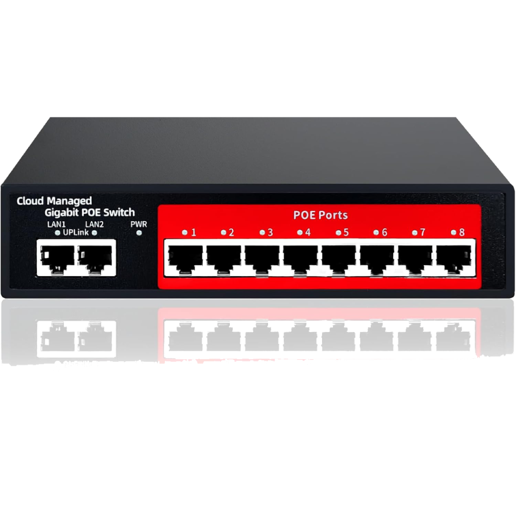 STEAMEMO 10-Port Gigabit Managed PoE Switch - Circuit Zone